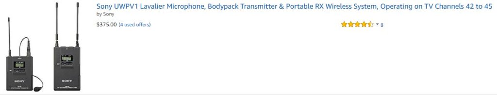 Sony UWPV1 Wireless Lavalier Microphone – Microphone Test – Review and ...