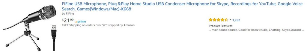 Fifine Microphone K668 – Plug & Play USB Microphone Home Studio Mic ...